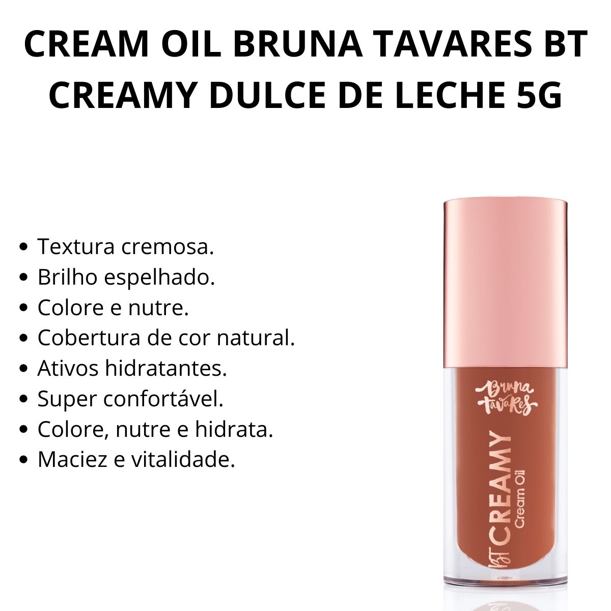 CREAM OIL BRUNA TAVARES BT CREAMY DULCE DE LECHE 5G - Teruya ...