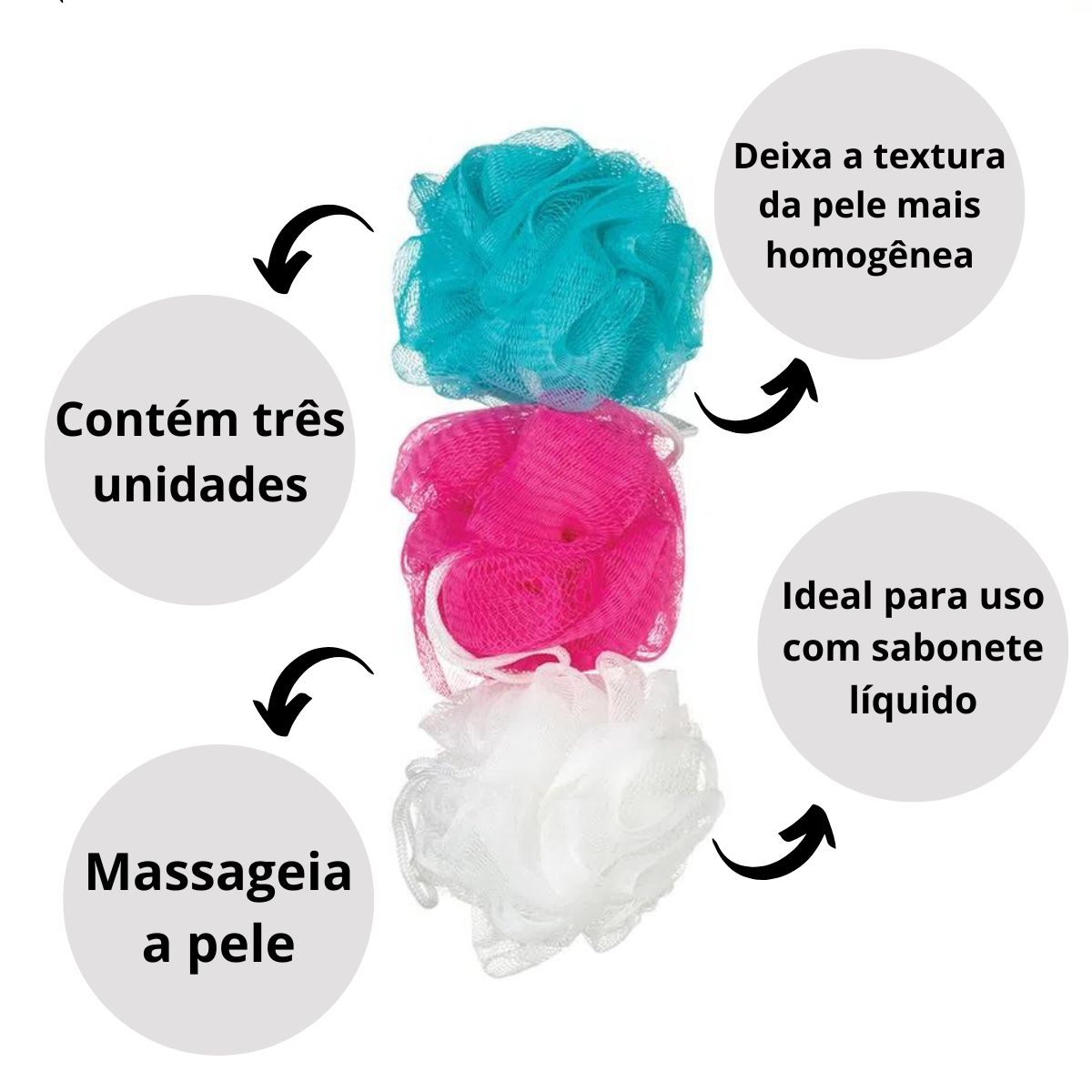 KIT ESPONJA DE BANHO RICCA PEQUENA CÓD.319 - Teruya - Cosméticos e ...