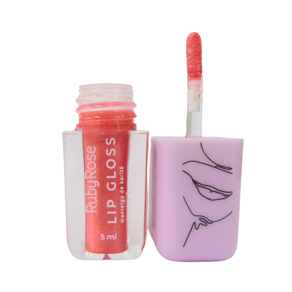 LIP GLOSS RUBY ROSE FLAME 5ML - Teruya - Cosméticos e Perfumaria