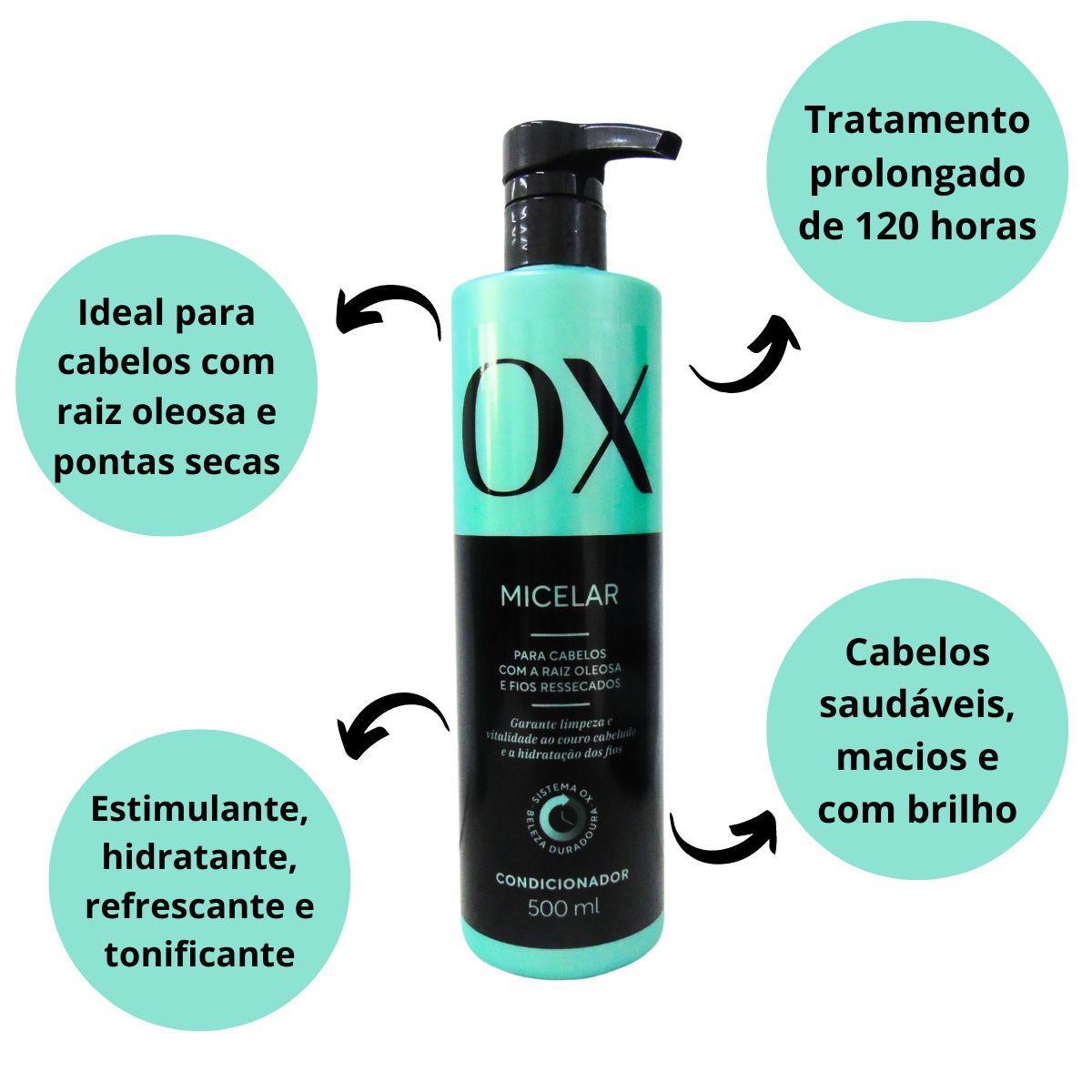 CONDICIONADOR OX MICELAR 500ML - Teruya - Cosméticos e Perfumaria