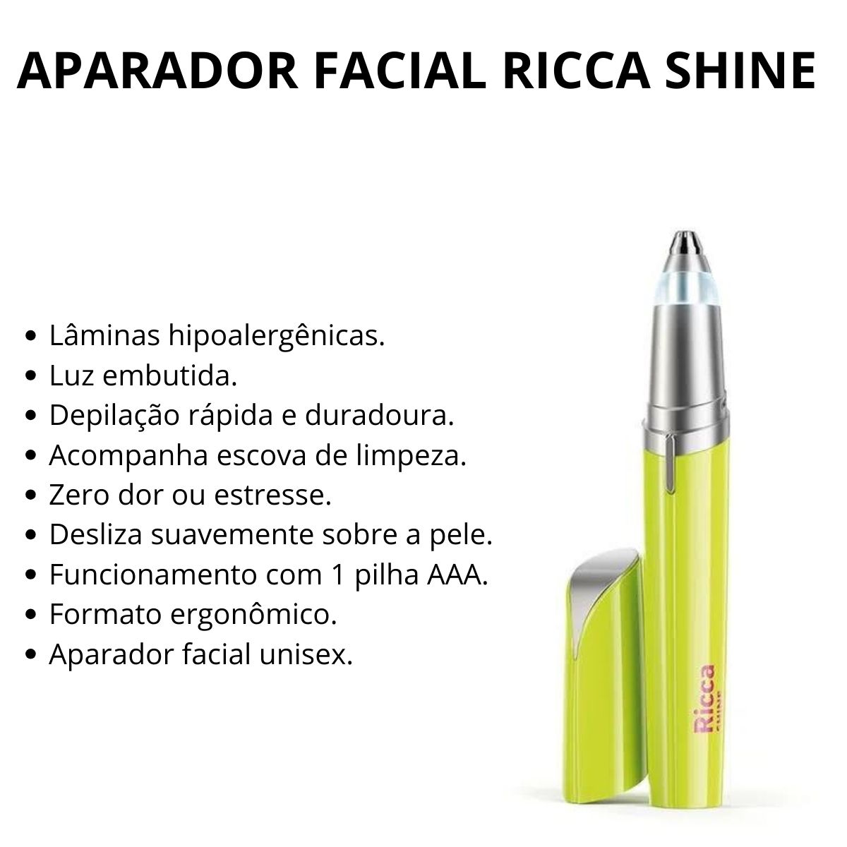 APARADOR FACIAL RICCA SHINE - Teruya - Cosméticos e Perfumaria