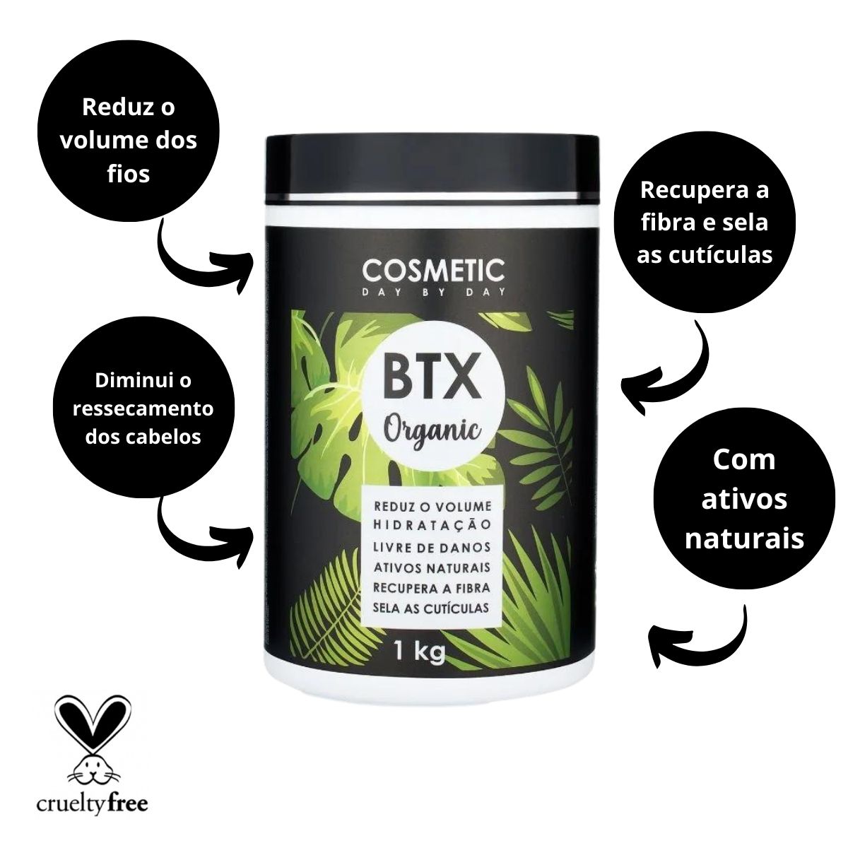 BOTOX LIGHT HAIR BTX ORGANIC 1KG - Teruya - Cosméticos e Perfumaria