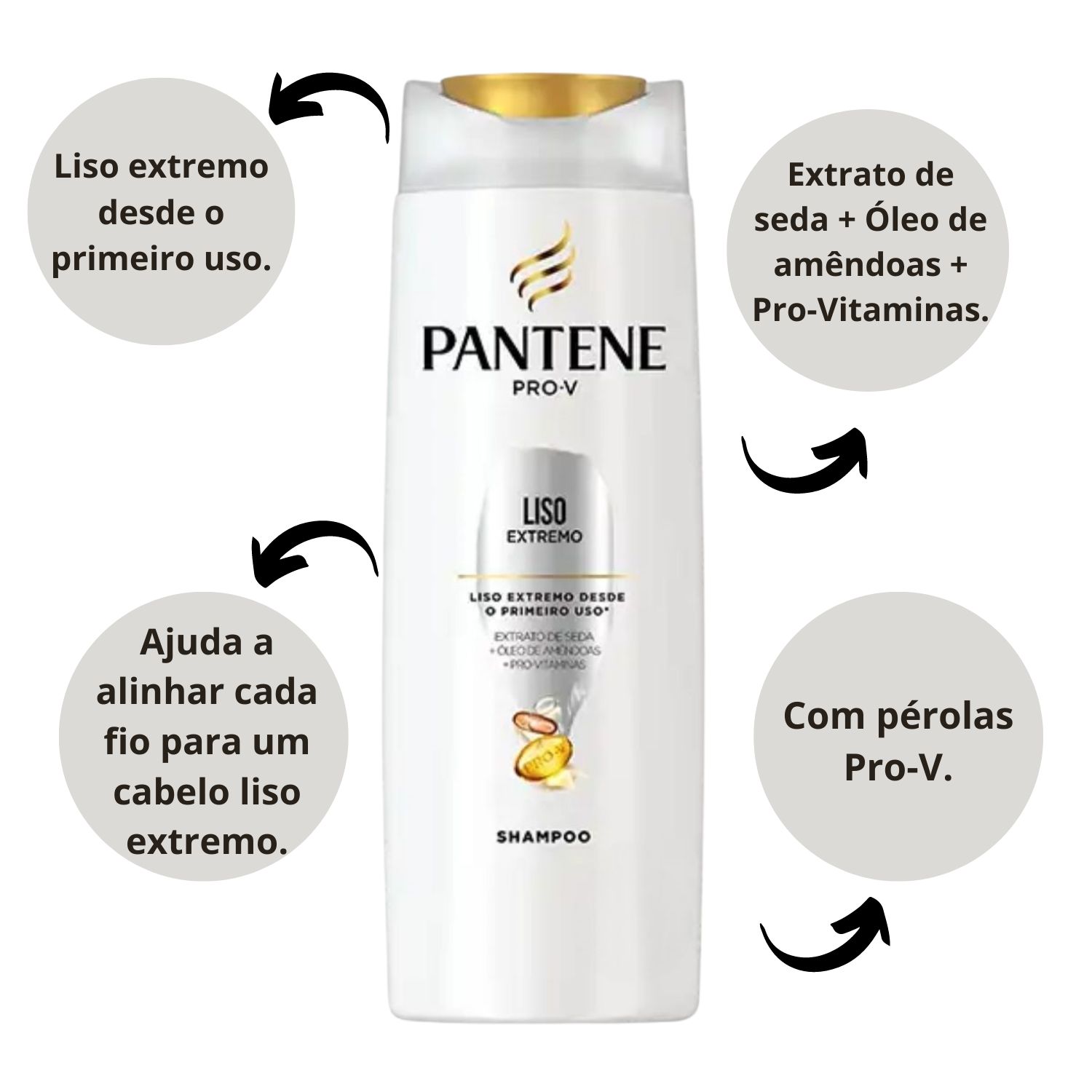 SHAMPOO PANTENE PRO-V LISO EXTREMO 750ML - Teruya - Cosméticos e Perfumaria