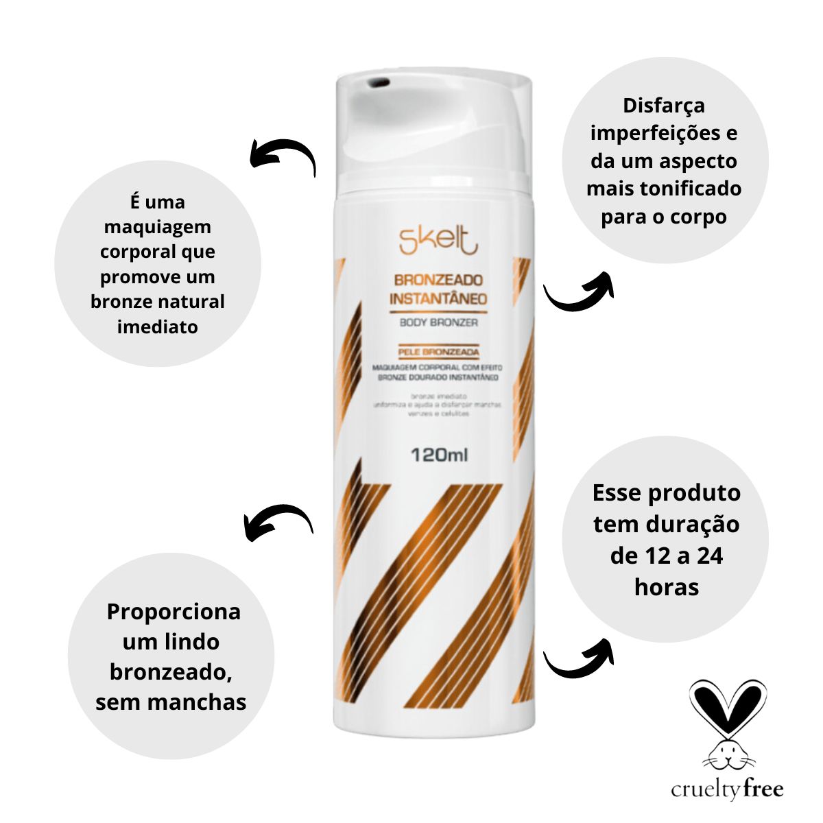 BRONZEADO INSTANTÂNEO SKELT BODY BRONZER 120ML - Teruya - Cosméticos e ...