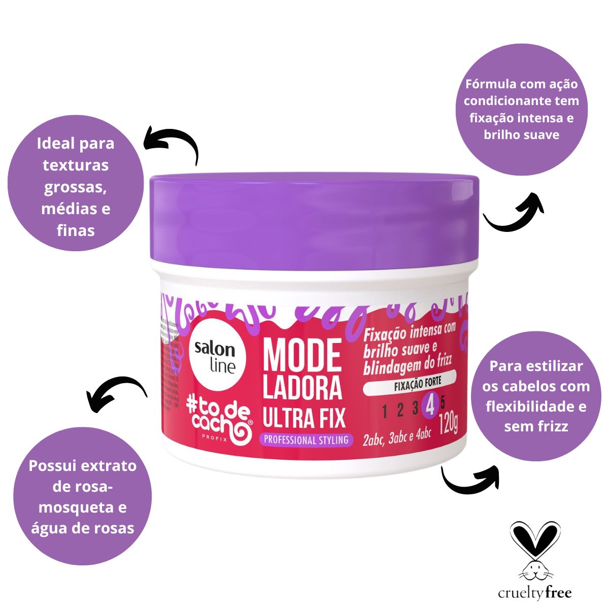 Modeladora Ultra Fix Salon Line #todecacho 120g - Teruya - Cosméticos e ...