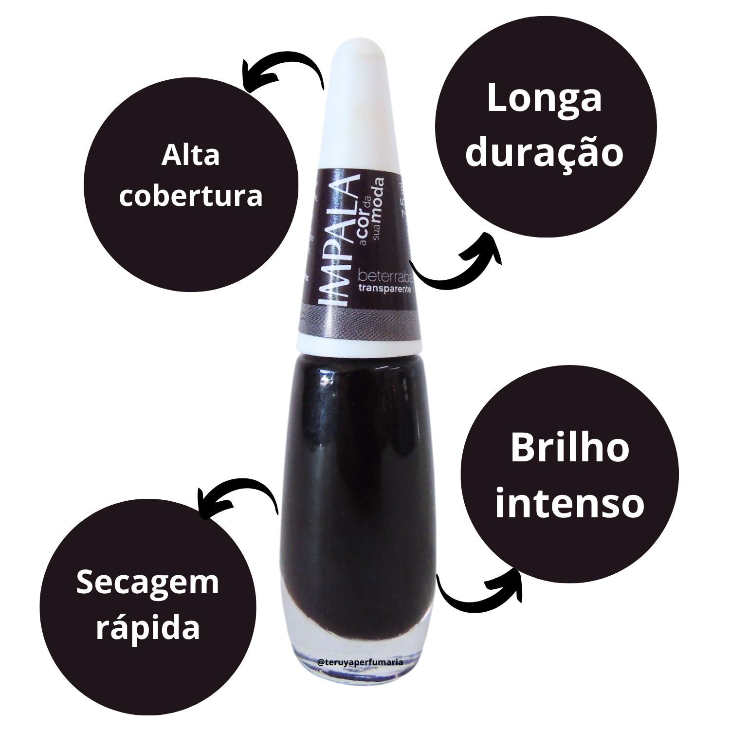Esmalte Impala A Cor da Sua Moda Beterraba Transparente 7,5ml - Teruya ...