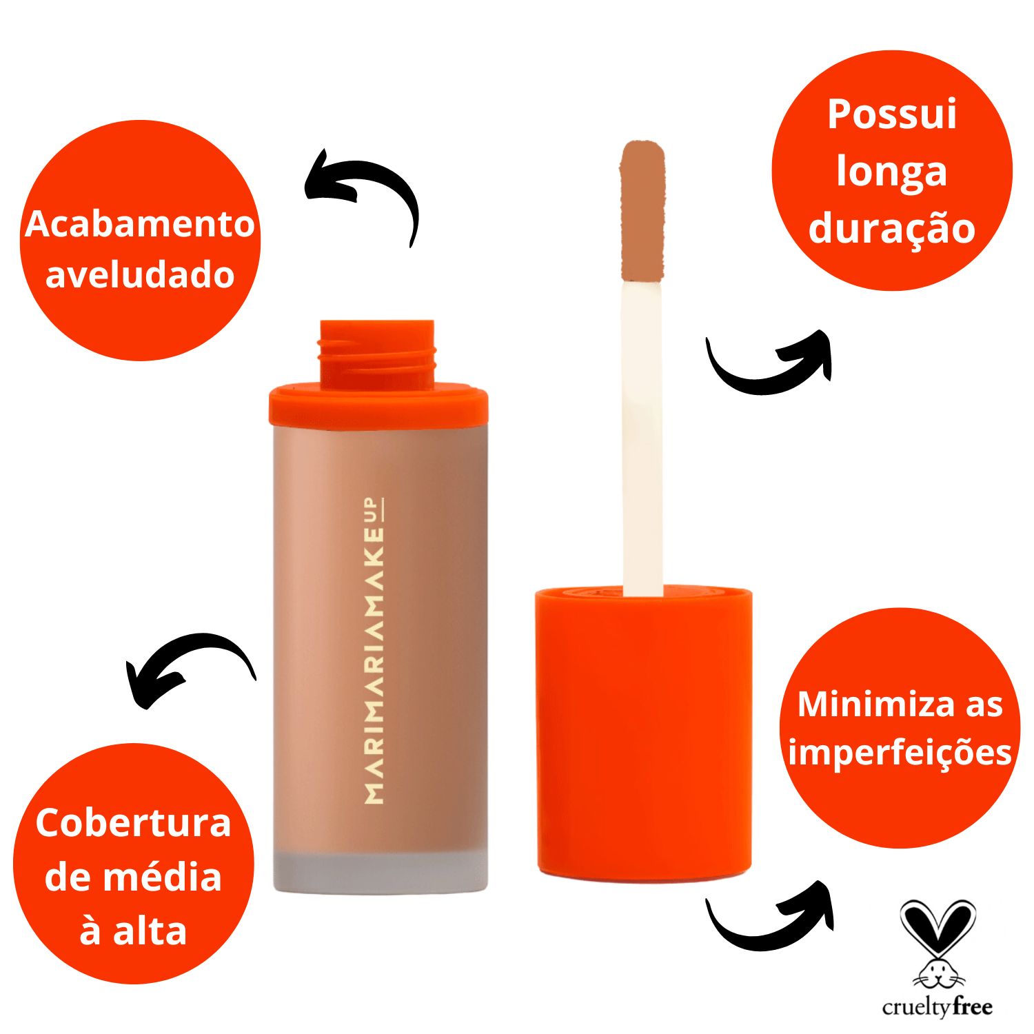 Base e Corretivo Matte Mari Maria Makeup Velvet Skin Caramelo 25g ...