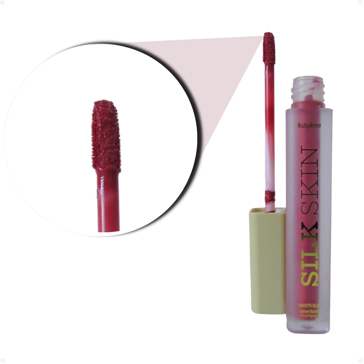 Batom Líquido Ruby Rose Silk Skin Smooth Blur Natural 4ml HB-F7100-3 ...