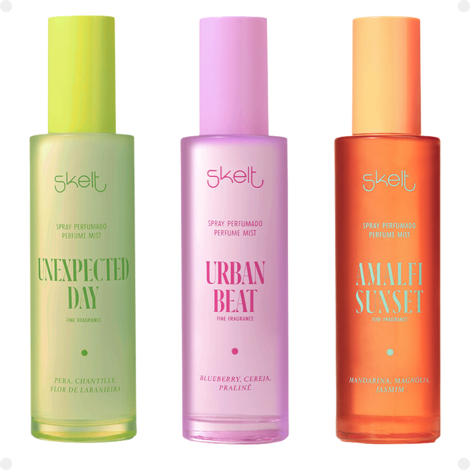 Kit Perfume Spray Perfumado Skelt Com 3 100ml - Teruya - Cosméticos e ...