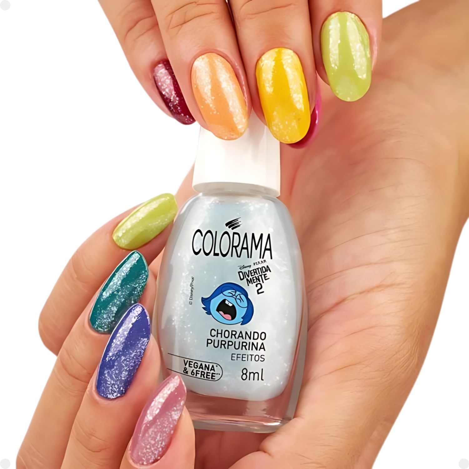 Esmalte Efeitos Colorama Divertidamente 2 Chorando Púrpurina 8ml ...