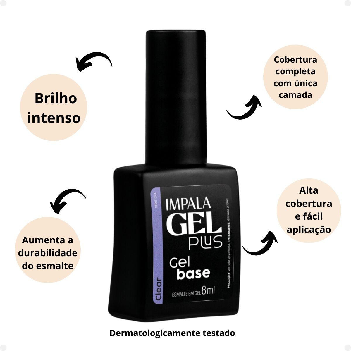 Base Impala Gel Plus 8ml - Teruya - Cosméticos e Perfumaria