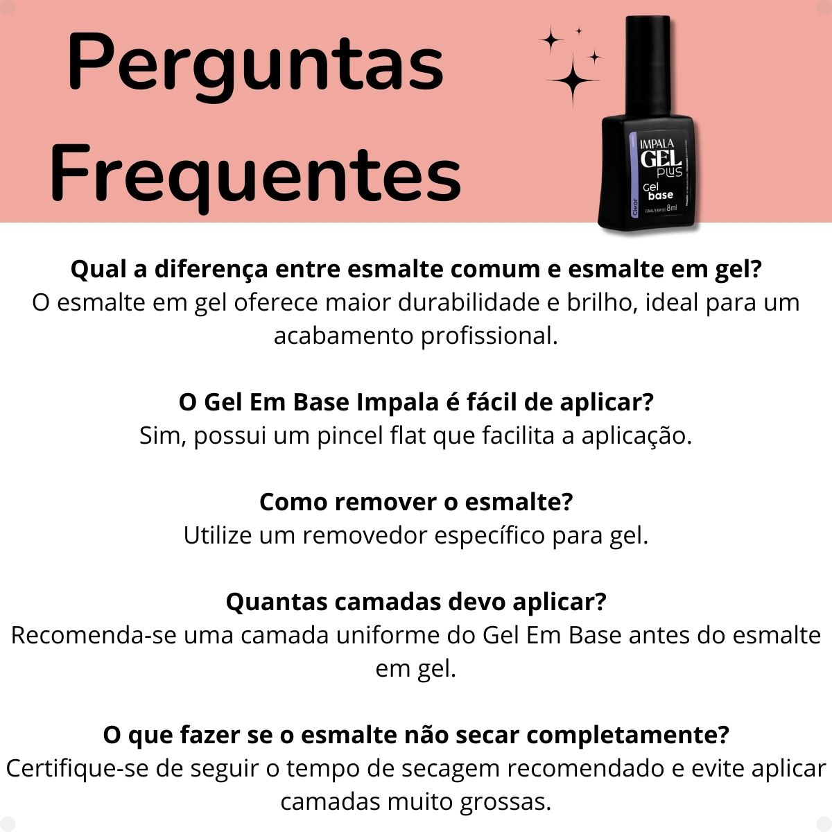 Base Impala Gel Plus 8ml - Teruya - Cosméticos e Perfumaria