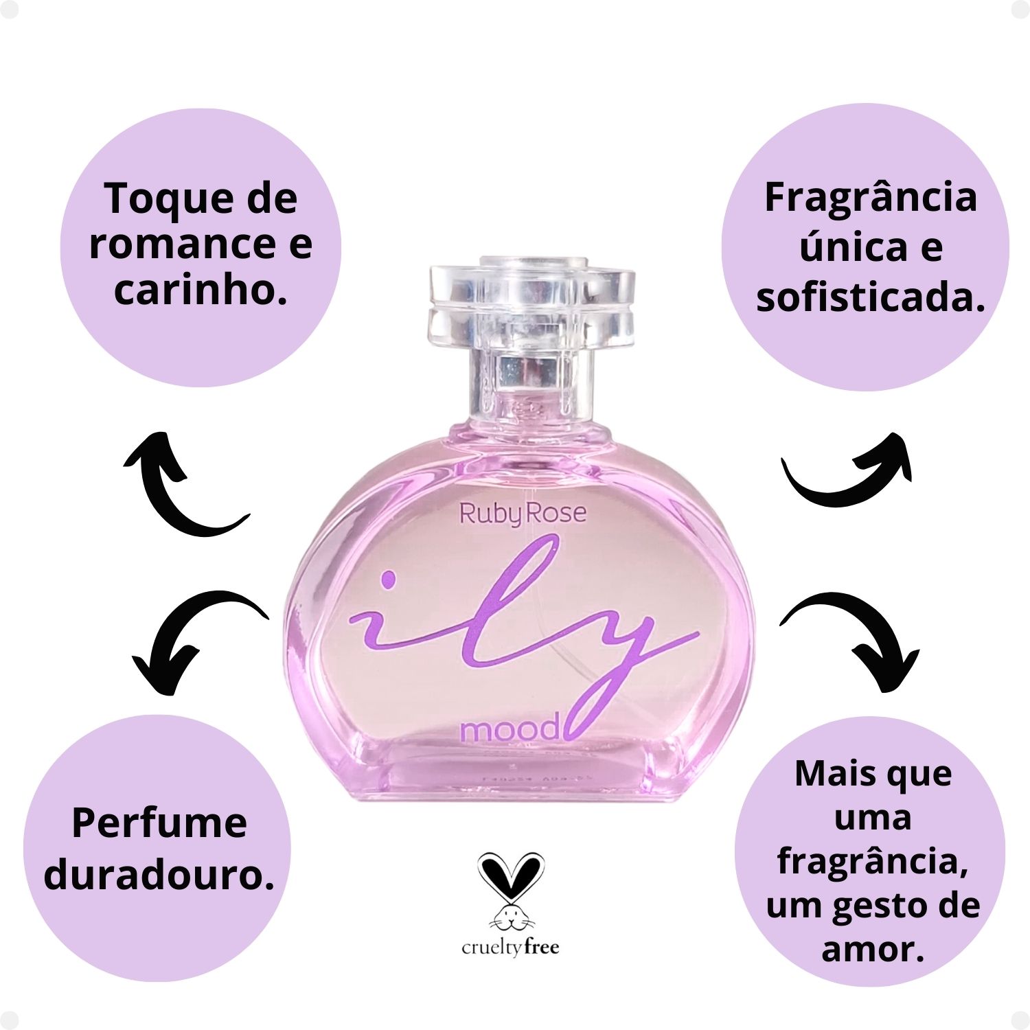 Desodorante Colônia Ruby Rose Mood Ily HB-P8002 100ml - Teruya ...