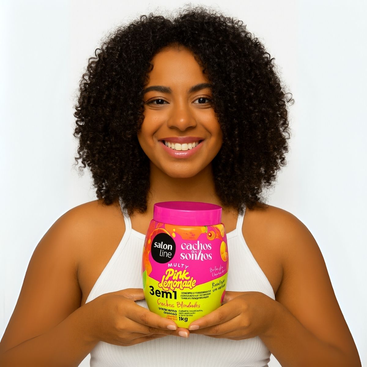 Creme De Tratamento 3 Em 1 Salon Line Pink Limonade Cachos Dos Sonhos ...