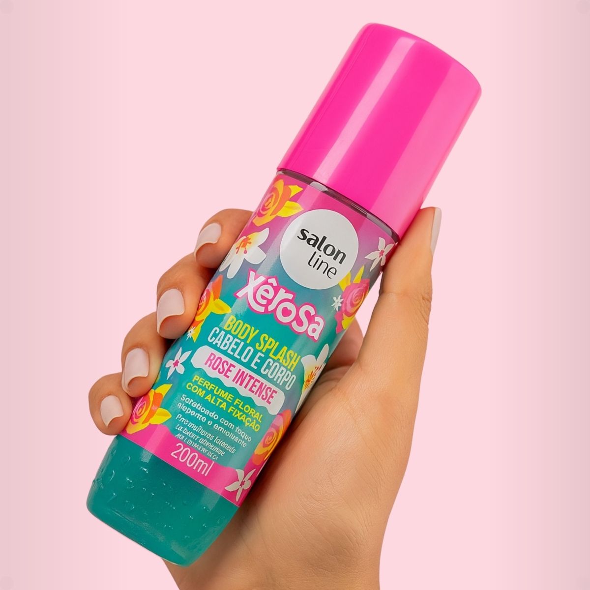 Body Splash Cabelo E Corpo Salon Line Xêrosa Rose Intense 200ml ...