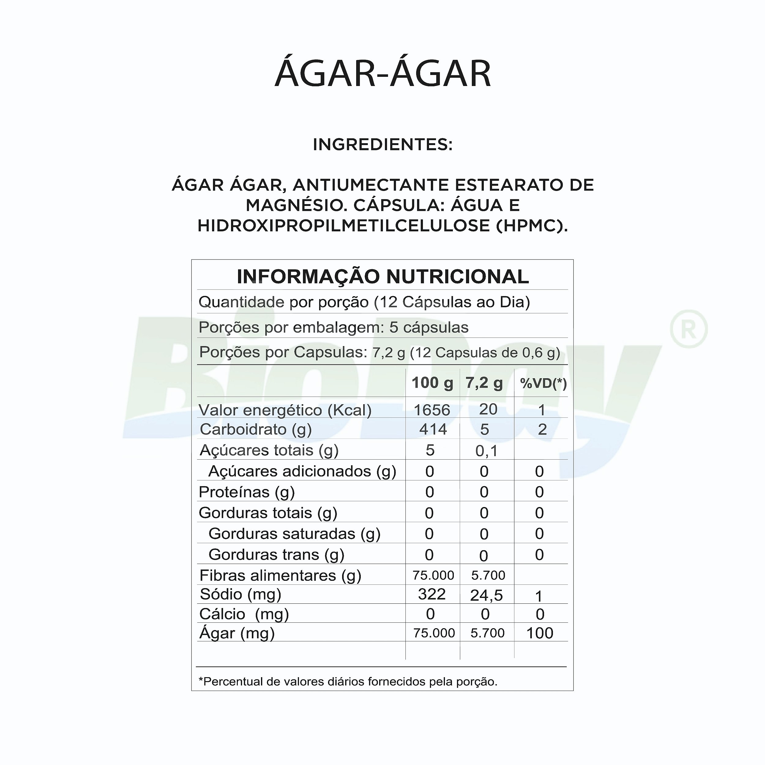 Agar Agar comprimidos - BioDay