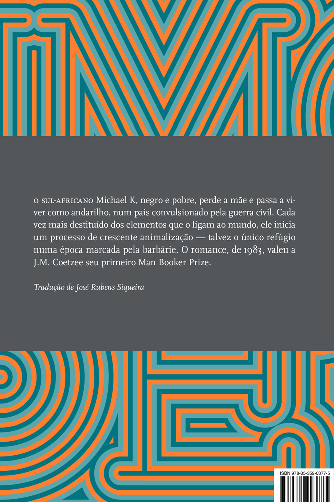 Vida E Época De Michael K (Nova Edição) 9786559213641 - Myre Livraria