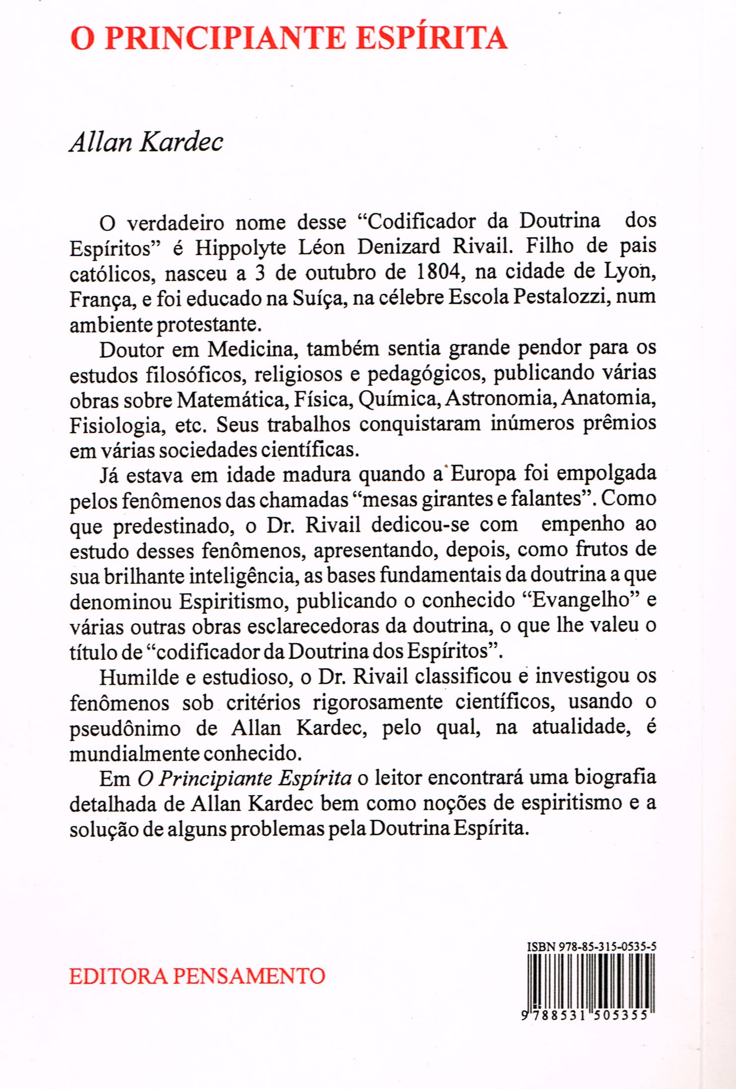 O Principiante Espírita - Candeia