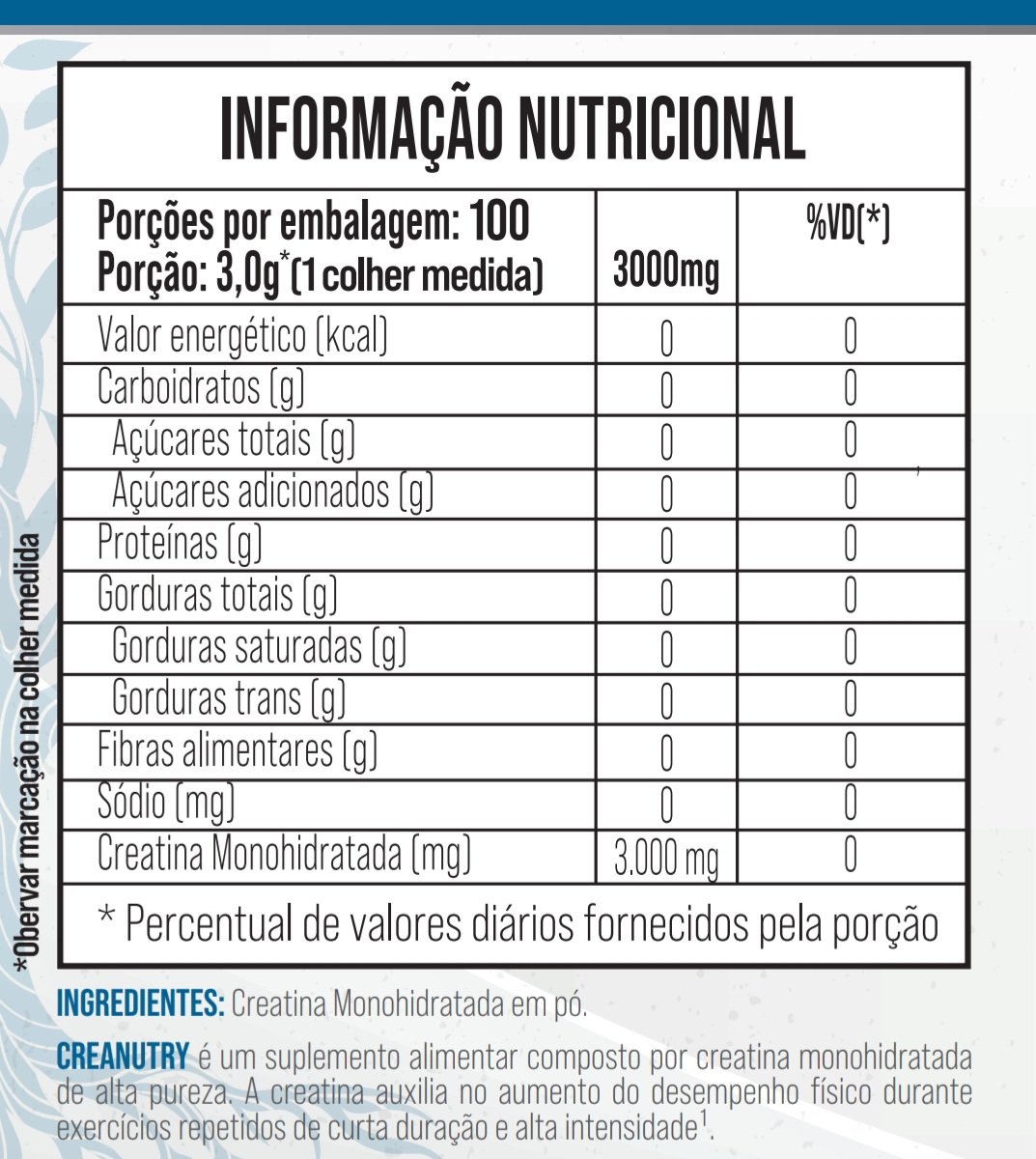 Creatina 300g, direto de fabrica, creatine, dux, creatina growth - Venutry