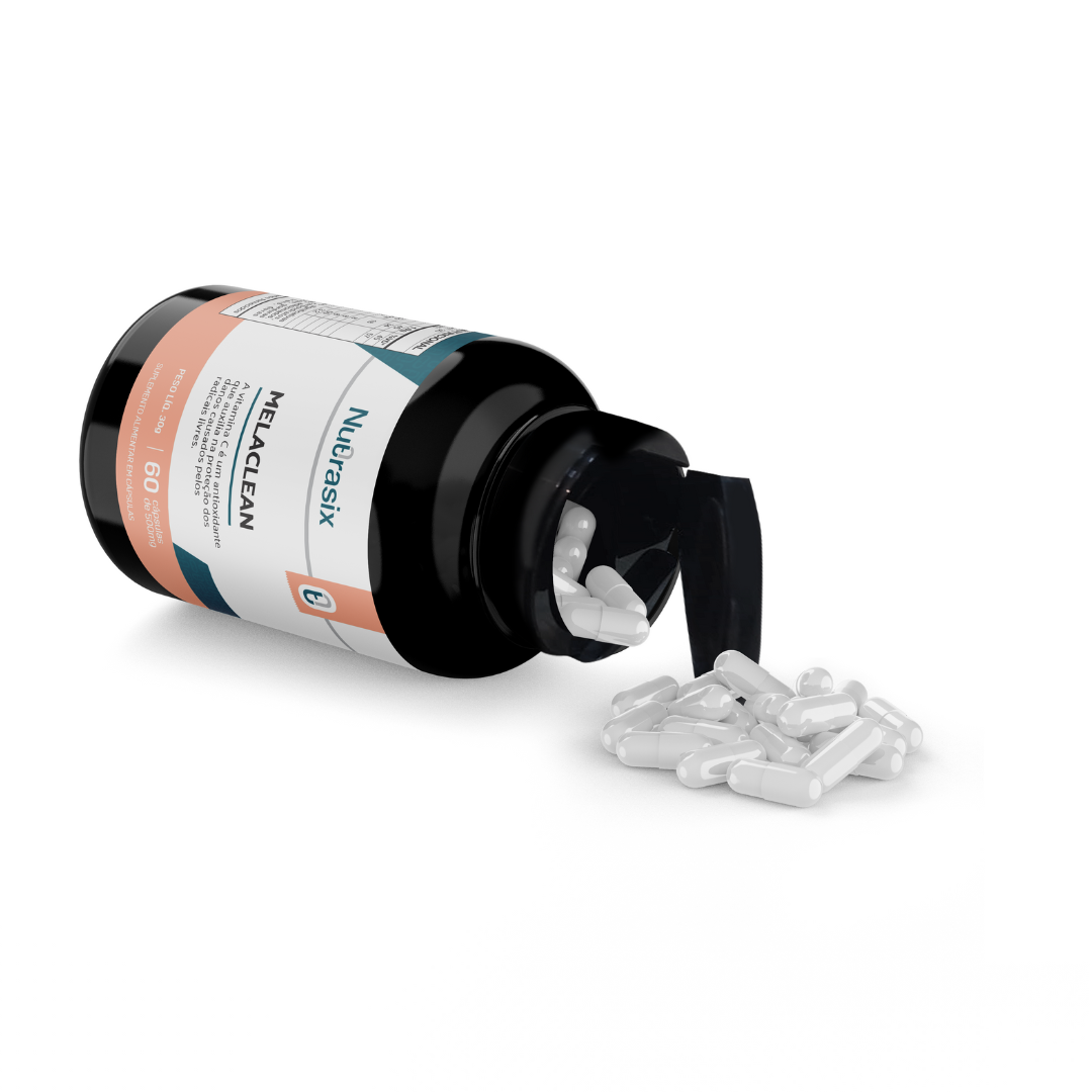 Melaclean 60 cápsulas (Controle de Melasma) – Nutrasix - Nutrasix