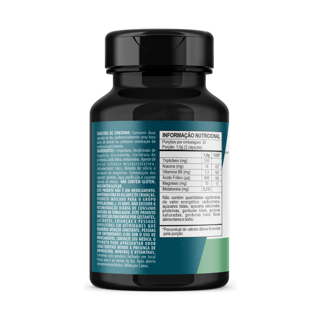 Triptozen com Melatonina 60 Cápsulas – Nutrasix - Nutrasix