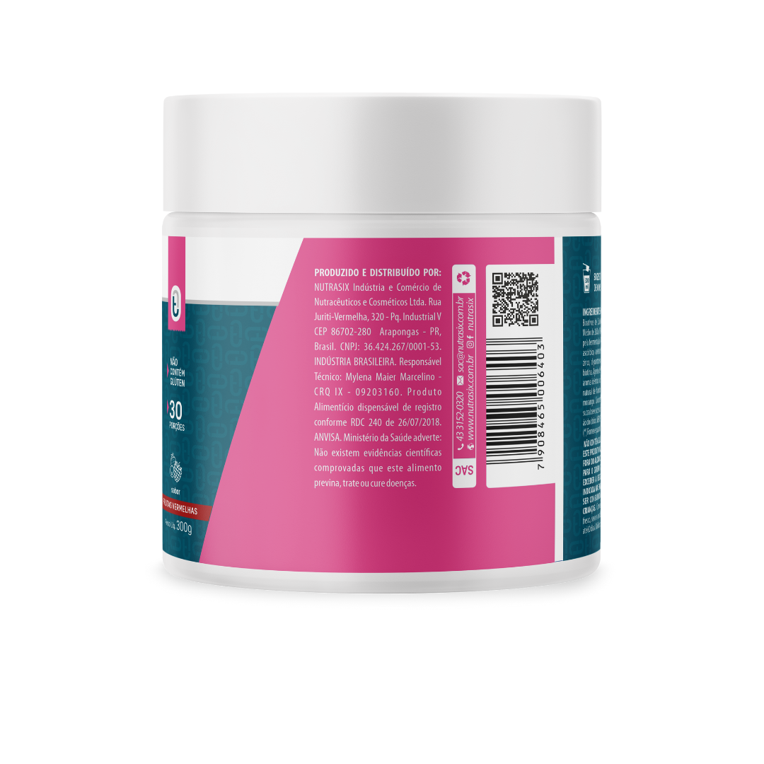 Kit Melaclean 60 cáps + Collagen HA 300g Frutas Vermelhas - Nutrasix ...
