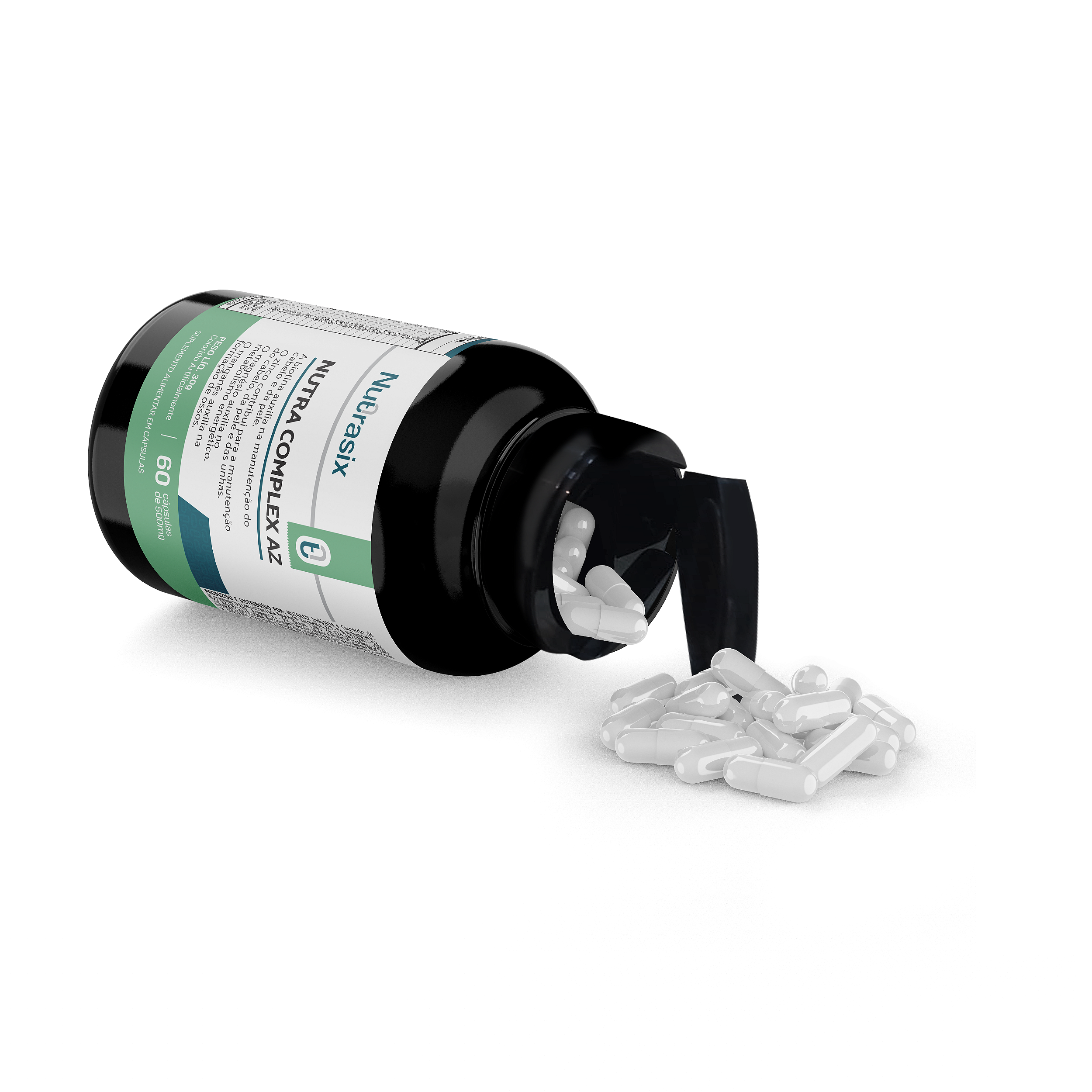 NUTRA COMPLEX A/Z - 60 CÁPSULAS – NUTRASIX - Nutrasix