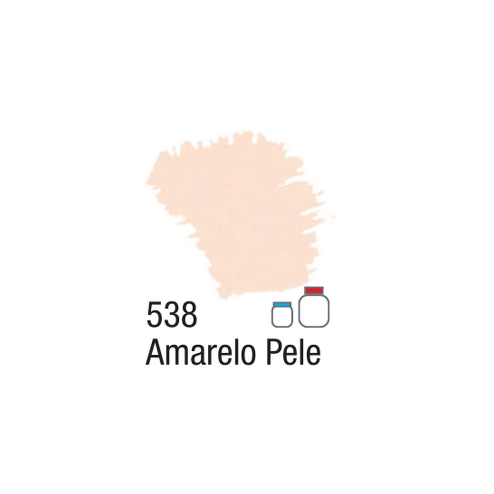 TINTA ACRILICA FOSCA 060ML AMARELO PELE/PESSEGO - Papelaria América ...