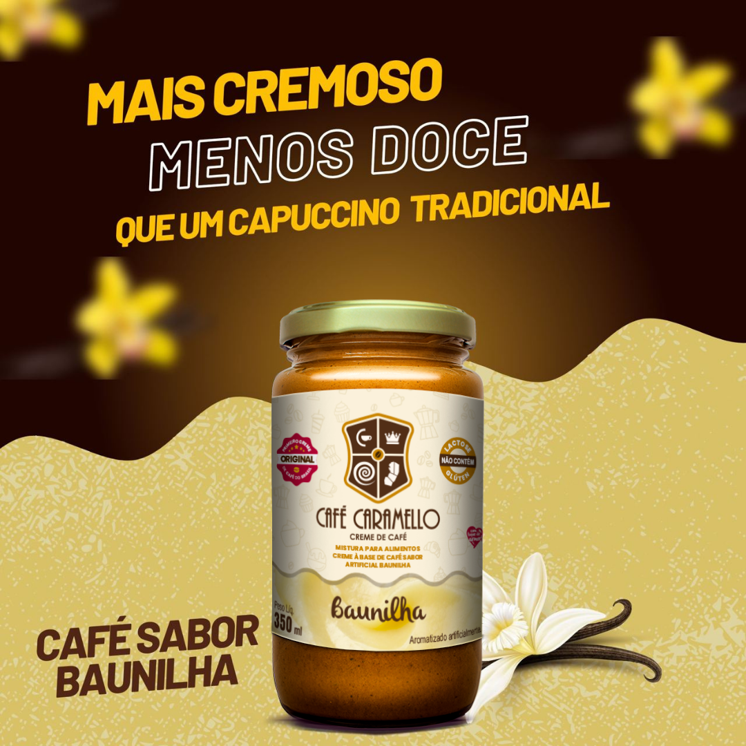 Creme de Café 350ml Baunilha - Café Caramello Erechim