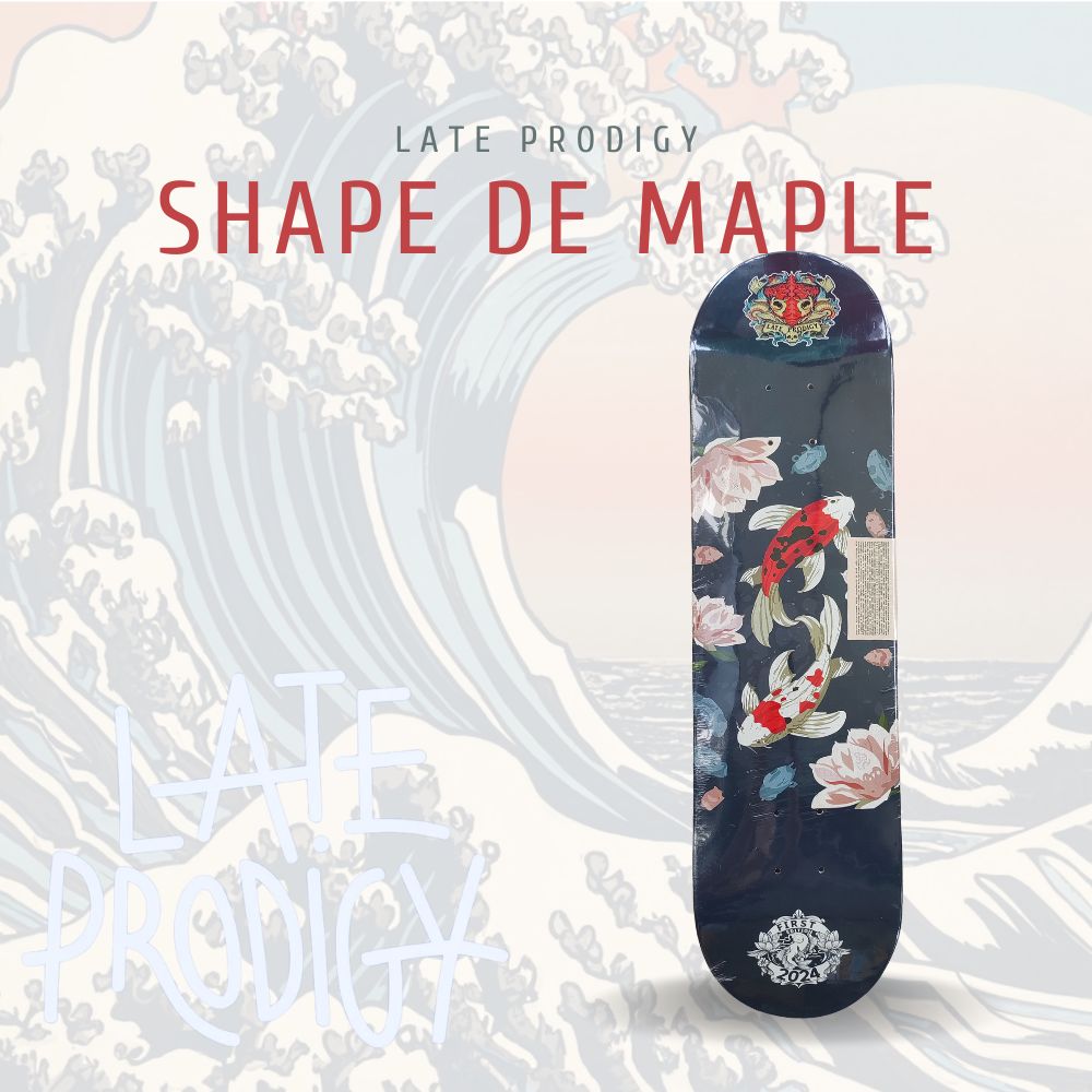 Shape de maple LATE PRODIGY Koi - Bodyboard, skate e acessórios de alta ...