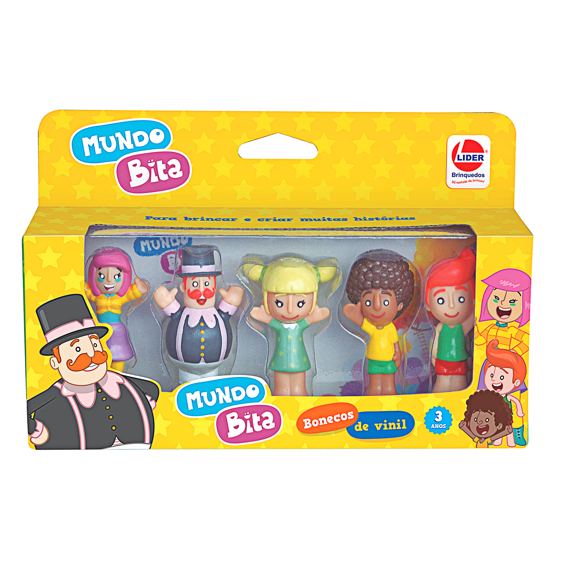 Brinquedo Mundo Bita Dedoches Cria Faz De Conta - CBS TOYS