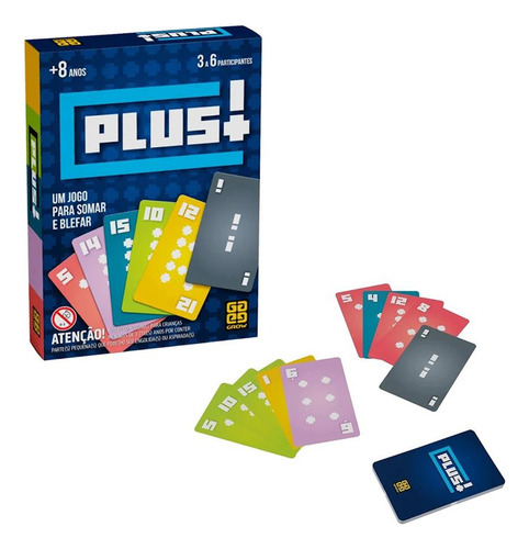 Jogo Plus - Um Jogo Para Somar E Blefar - Grow - CBS TOYS