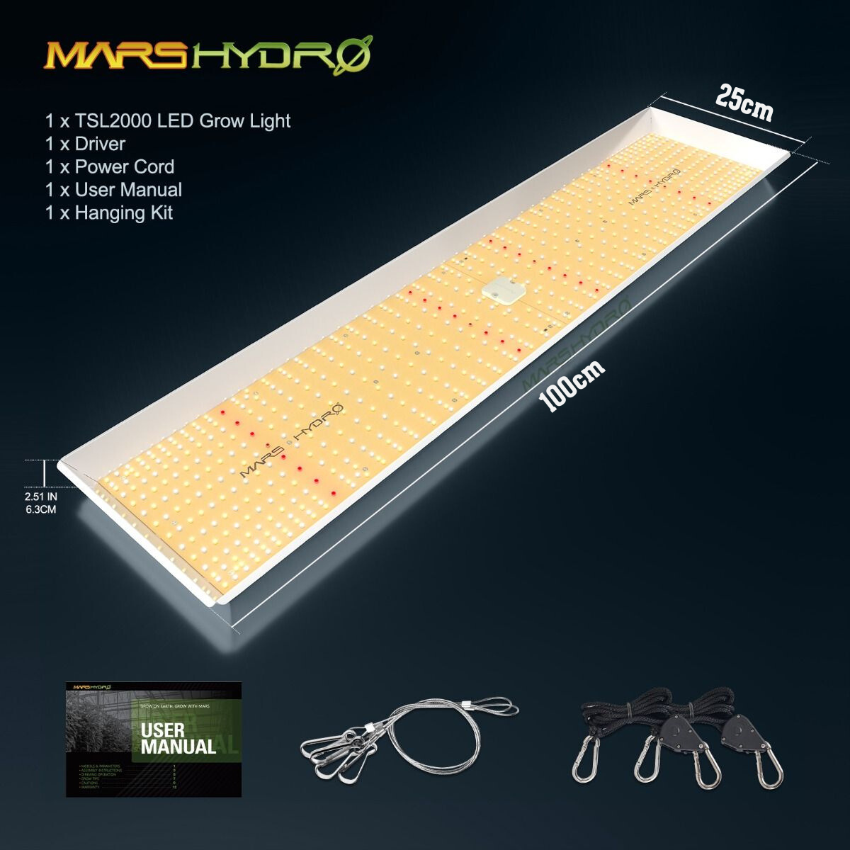 PAINEL DE LED MARS HYDRO 300W WIDE TSL2000 CULTIVO INDOOR - Cultivando ...