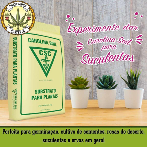 Substrato Carolina Soil Padrão Ec 0,7 - 8kg - Fórmula 0075 - Cultivando ...