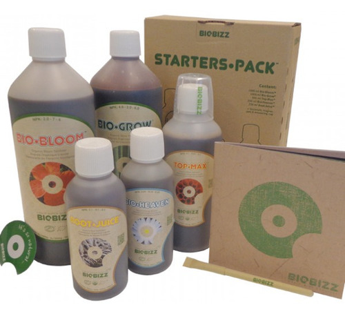 Kit Fertilizante Orgânico Completo Biobizz Starter Pack - Cultivando Sustento - Grow Cultivo Indoor
