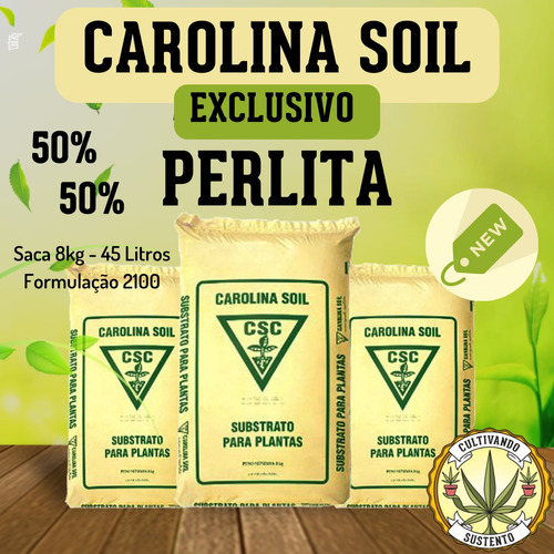 Substrato Inerte 50/50 Carolina Soil C Perlita 8kg 45L EC0,1 ...