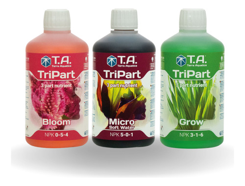 Fertilizantes TA Terra Aquatica Starter Kit TriPart 3 x 0.5L ...