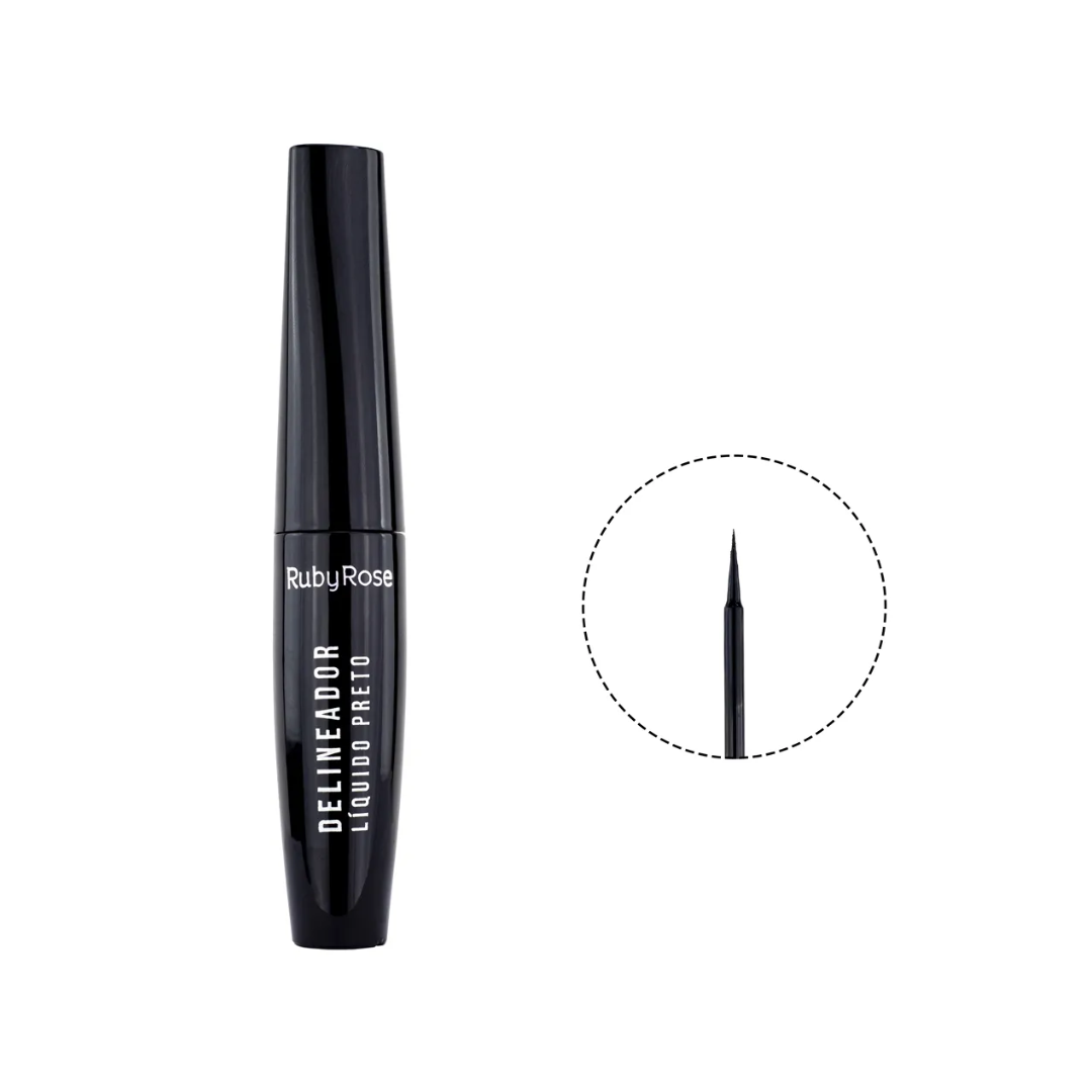 Delineador líquido preto - Ruby Rose - Blossom Beauty