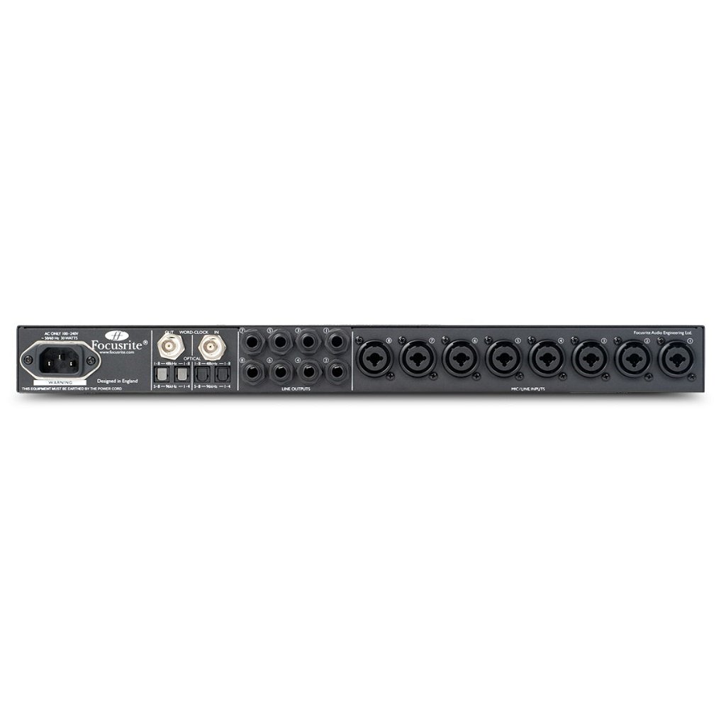 Interface Focusrite Dynamic Octopre MKII - Kalifa Áudio Som Profissional