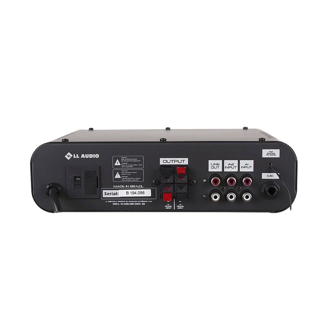 Amplificador de Som Ambiente SA-100 BT ST Estéreo USB/ FM Bluetooth ...