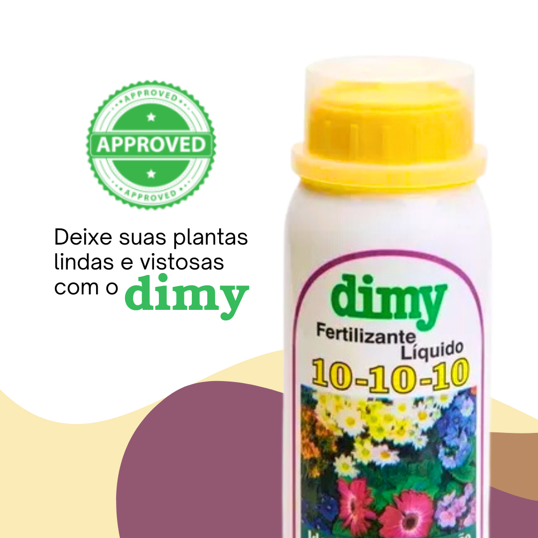 Fertilizante Liquido Dimy 10-10-10 - 500ml, Rende até 50L - Yuri Home ...