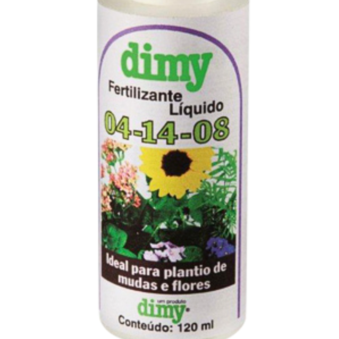 Fertilizante Adubo NPK 04-14-08 Dimy 120 ml - Yuri Home Garden