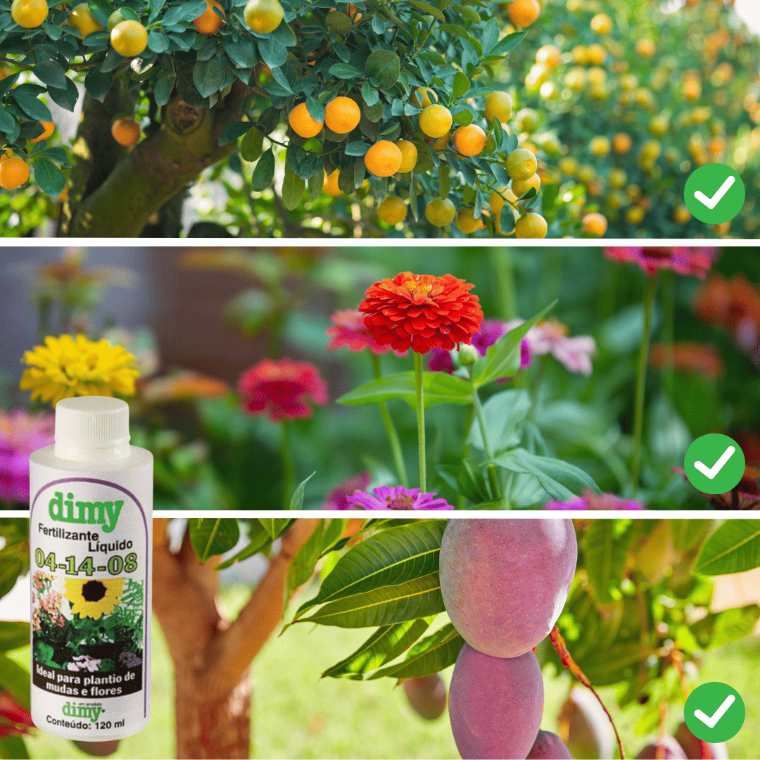 Fertilizante Adubo NPK 04-14-08 Dimy 120 ml - Yuri Home Garden