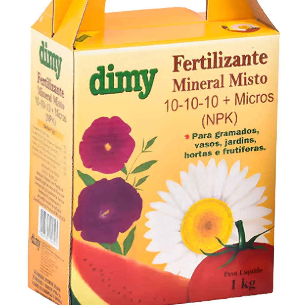 Adubo Fertilizante 10-10-10 Dimy 1kg - Yuri Home Garden