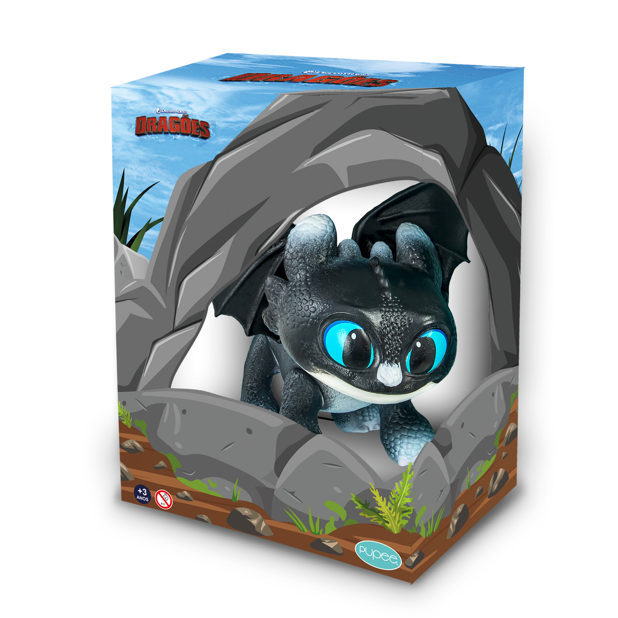 DUSK Baby Dragões DreamWorks Como Treinar o Seu Dragão Pupee - Person ...