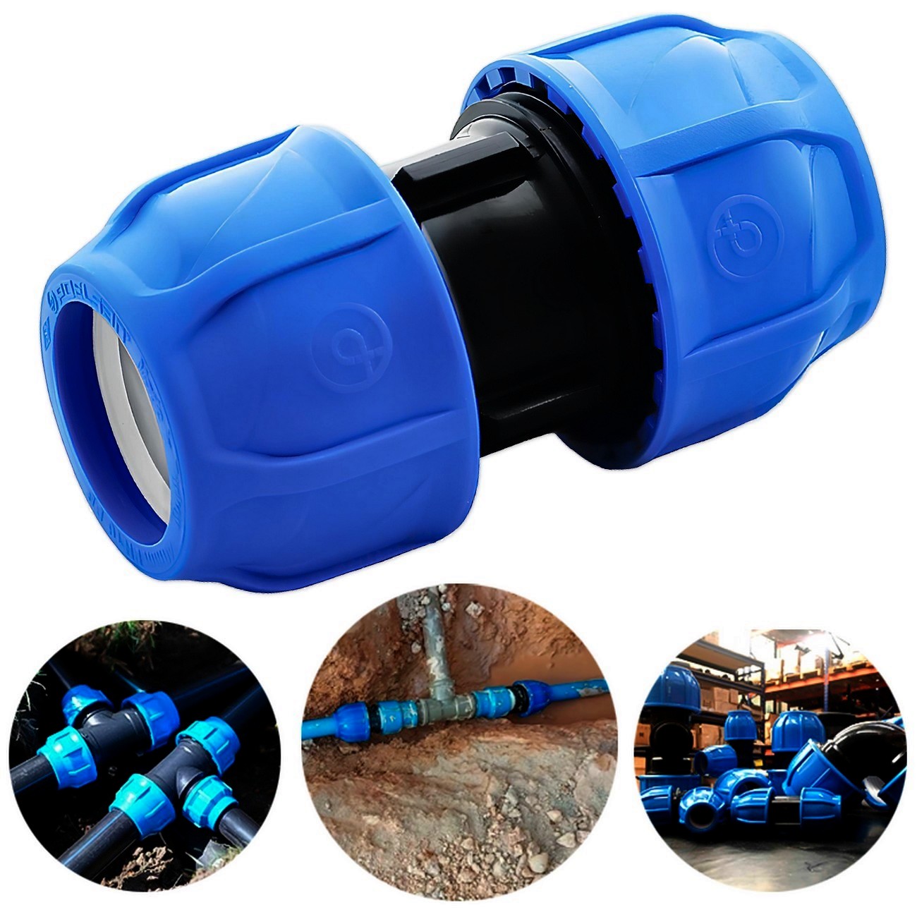 Luva União de Compressão PP - 50mm - Aqua Plastic | Tubos, Válvulas e ...