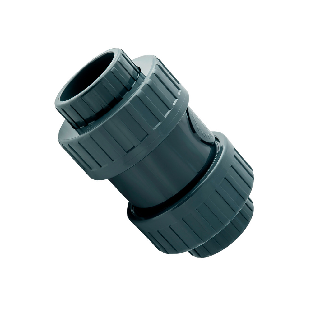 Valvula De Retenção PVC-U Dupla União - 2 1/2'' Femea - Aqua Plastic ...