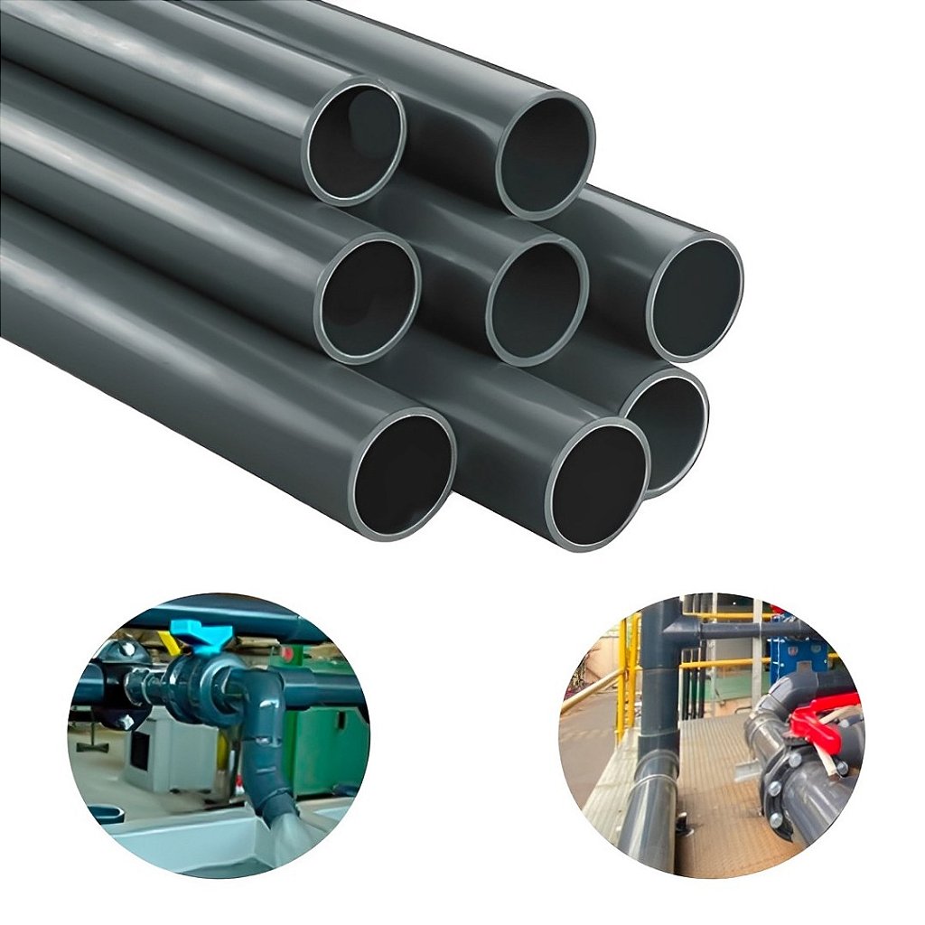 Kit 2 Tubos PVC-U PN10 90mm Barra 3 Metros - Aqua Plastic | Tubos ...