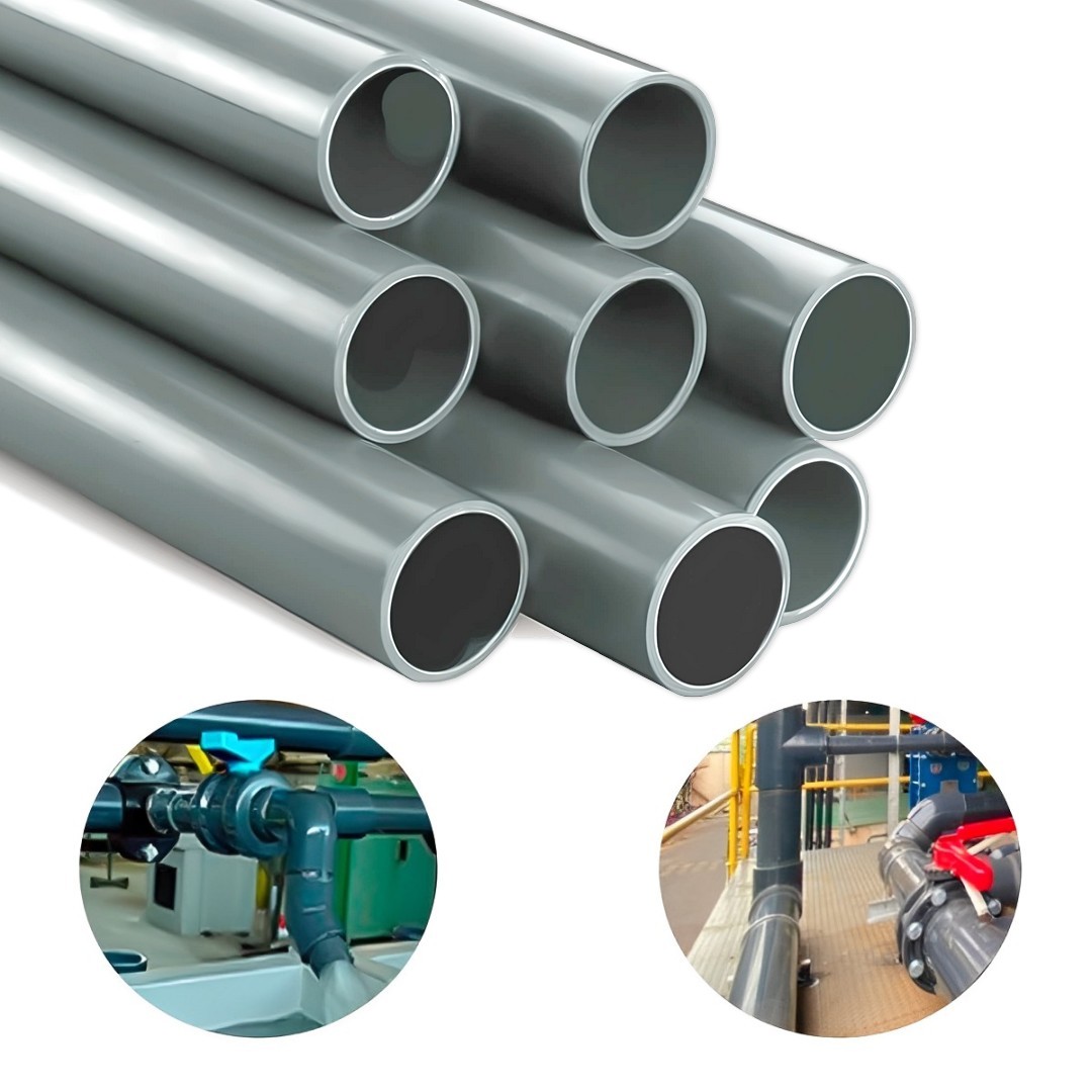 Kit 2 Tubos CPVC SCH80 1" Barra 3 Metros - Aqua Plastic | Tubos, Válvulas e Conexões em PVC-U