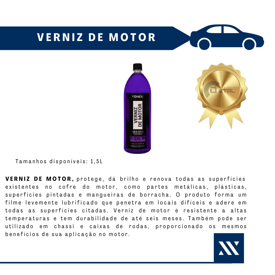 Verniz de Motor Vonixx - 1,5L - Distribuidora Detal